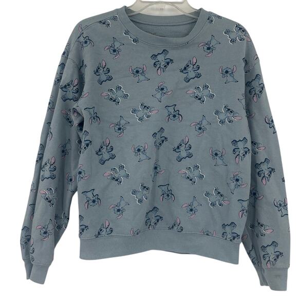 Disney | Tops | Disney Y2k Stitch Womens Sweatshirt Sz M All Over Print ...